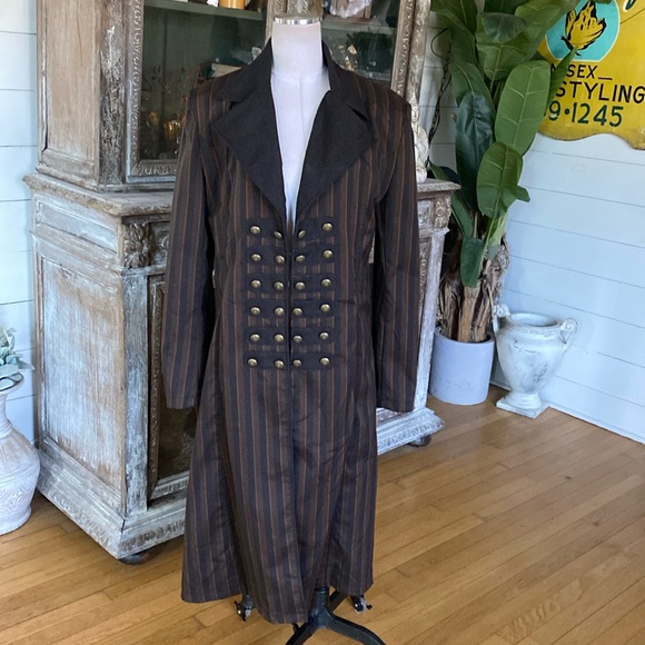 Spirit | Jackets & Coats | Spirit Halloween Steampunk Coat Golden ...